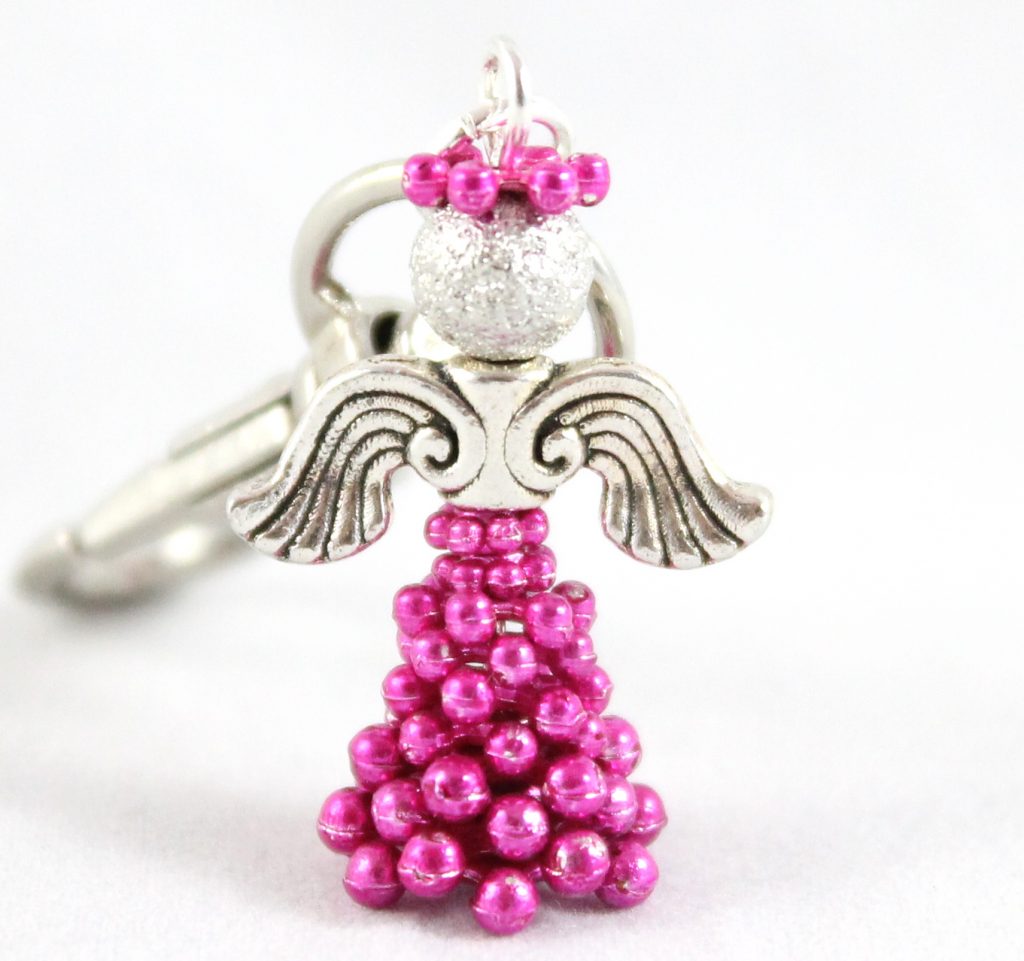 Hot Pink Spacer Bead - Sparkle Spacers - Riverside Beads