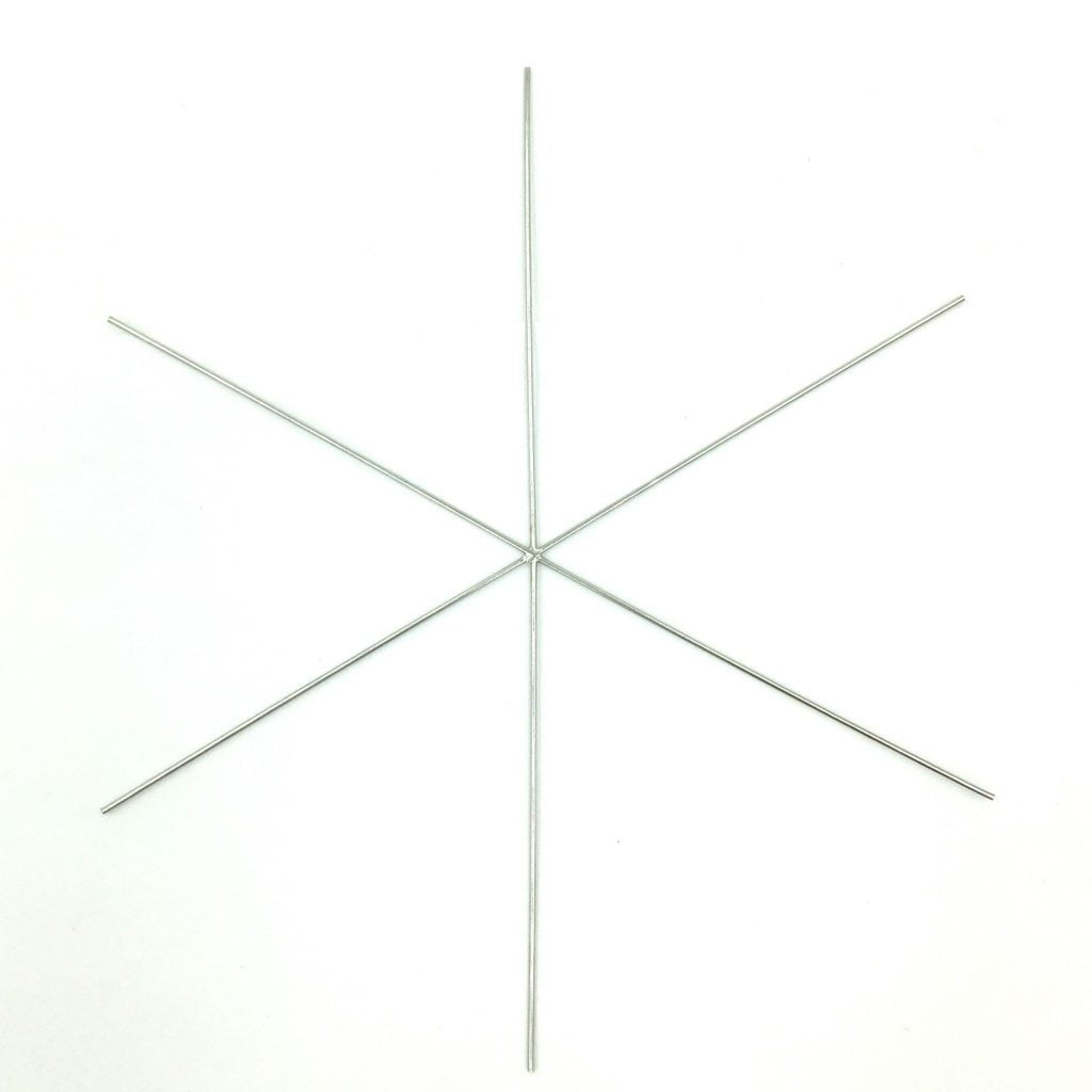 6" Wire Snowflake Frames - Christmas Snowflakes - Riverside Beads
