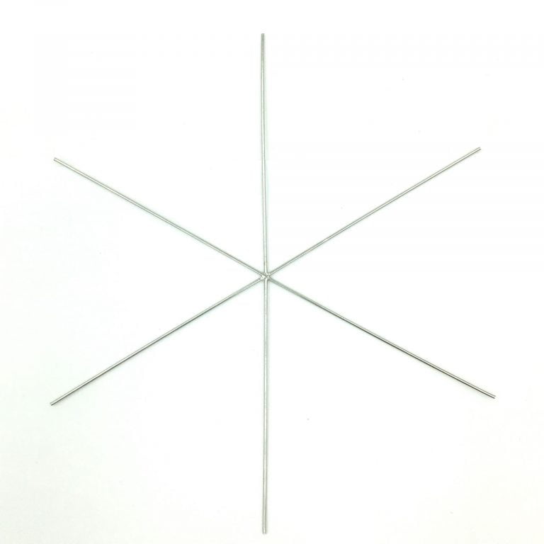 6" Wire Snowflake Frames - Christmas Snowflakes - Riverside Beads