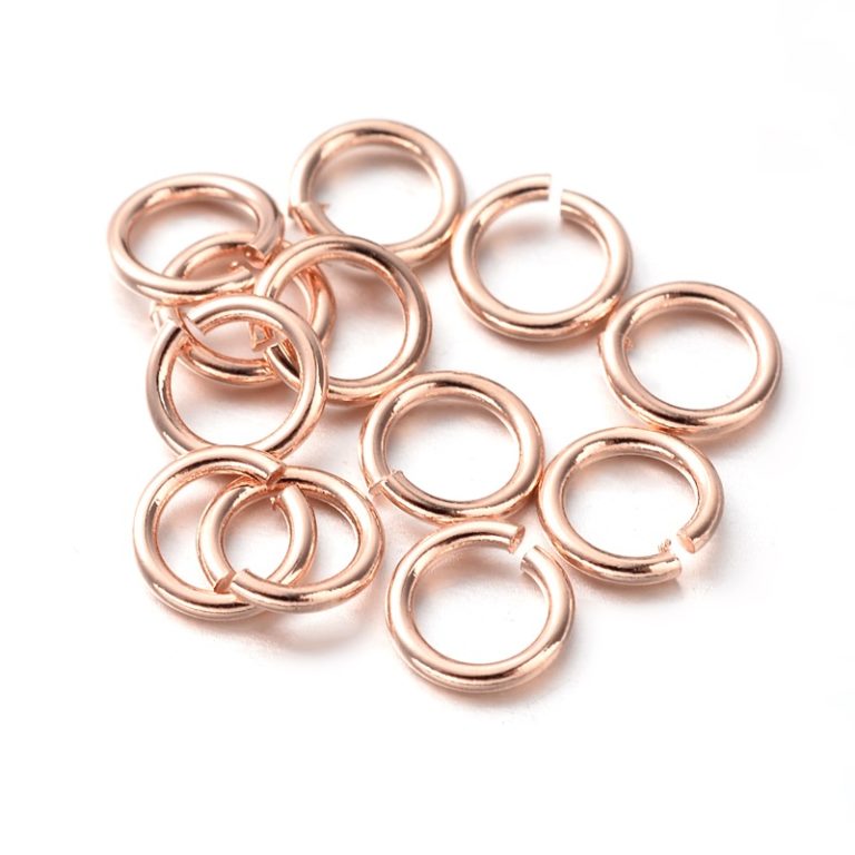 5mm Rose Gold Jump Rings - Findings - Jump Rings