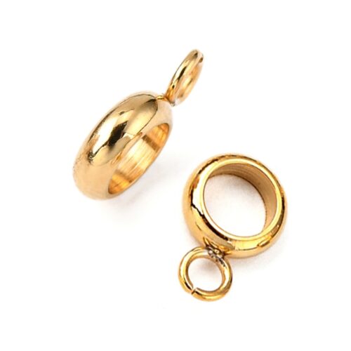 4mm Disc Bail - Charm Carrier - Riverside Beads